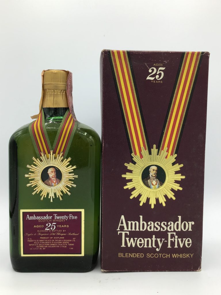 1960 Whisky Ambassador Twenty Five Aged 25 Years Scotch Whisky – Old ...